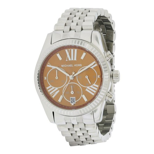 Michael Kors MK6221 Women's Lexington Quartz Brown Dial Watch | eBay