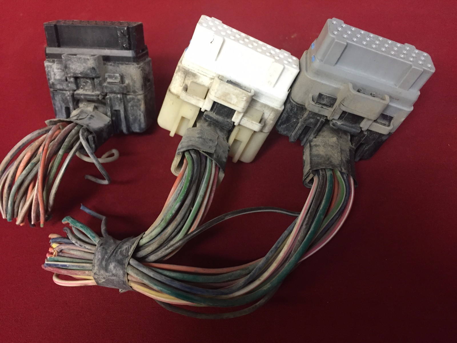 00 RAM TRUCK VAN ECM ECU PCM WIRING HARNESS PLUGS CONNECTORS ...