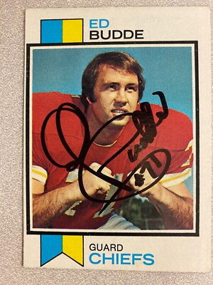 Ed Budde signed KANSAS CITY CHIEFS card 1973 Topps | eBay