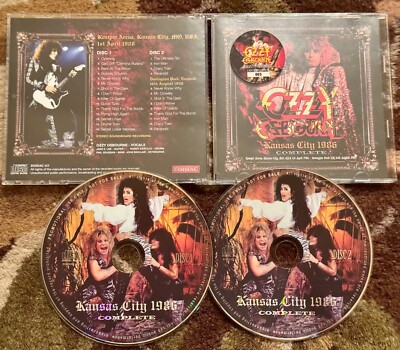 OZZY OSBOURNE “COMPLETE KANSA CITY 1986” ULTRA RARE LIVE ORIGINAL 2 CD ...