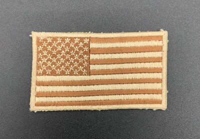 American Flag Shoulder Patch Desert Color Theatre Made Patch OIF OEF | eBay