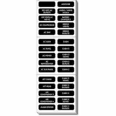 Blue Sea Systems AC Panel Extended 120 Label Set 8067 for sale online ...