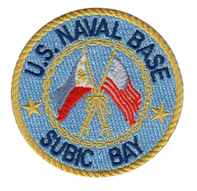 NAVY NAVAL BASE SUBIC BAY EMBROIDERED PATCH | eBay