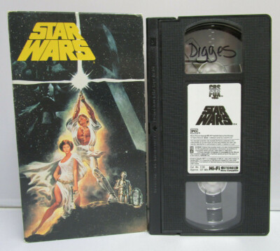 Star Wars A New Hope VHS Tape - OOP & Rare 1990 US Fox Video Theatrical ...