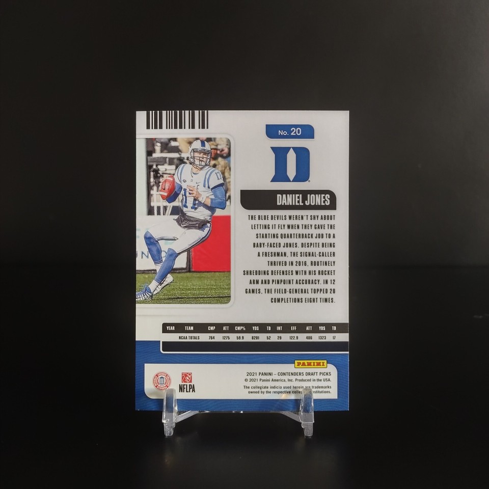 2021 Contenders Draft Picks Daniel Jones Season Ticket #20 Duke Blue Devils | eBay