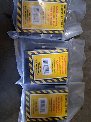 PLYLOX 1/2 in. Carbon Steel Hurricane Window Clips (20-Pack)3 PACKS ...