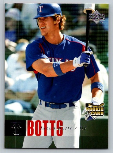 2006 UPPER DECK JASON BOTTS RC TEXAS RANGERS #991 | eBay