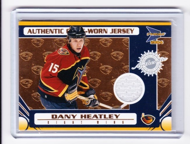 03-04 2003-04 Pacific Prism Gold #102 Dany Heatley Jersey 580/935 ...