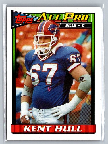 1991 Topps #47 Kent Hull ALL PRO NFL Buffalo Bills | eBay