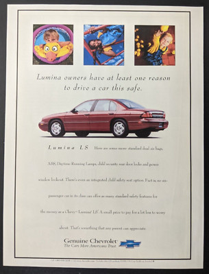 Chevy Lumina LS 1997 Print Ad Car Poster Art PROMO Original Chevrolet ...