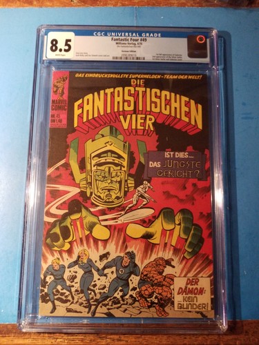 Fantastic Four 49 Marvel Comics 1975 CGC 8.5 ST15-13 1st Galactus ...