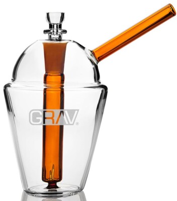 THICK Grav® Slush Cup Bubbler Glass Water Pipe BONG Cool HOOKAH Pipe ...