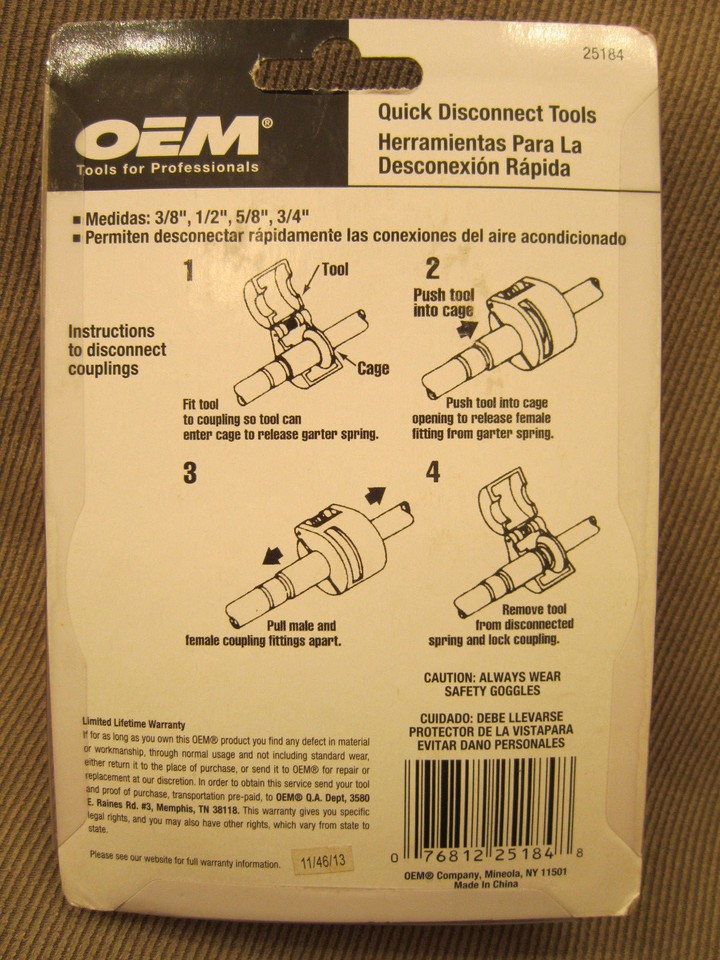 OEM A/C Quick Disconnect Tools - Air Conditioning Spring Lock Coupling ...