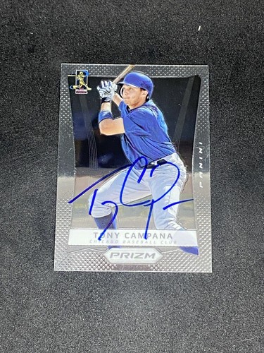 Tony Campana 2012 Panini Prizm #95 Chicago Cubs Auto Autographed Signed ...