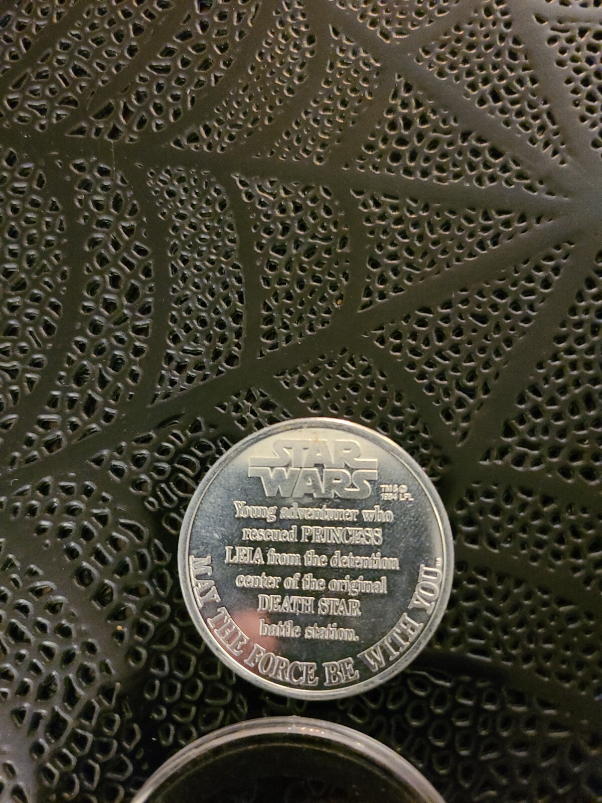 Luke Skywalker Rebel Leader Collectors Coin Last 17 Star Wars POTF 1984 ...