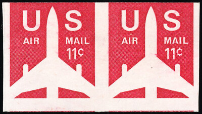US Stamps # C82 Airmail MNH F-VF Imperforate Error Pair Scott Value ...
