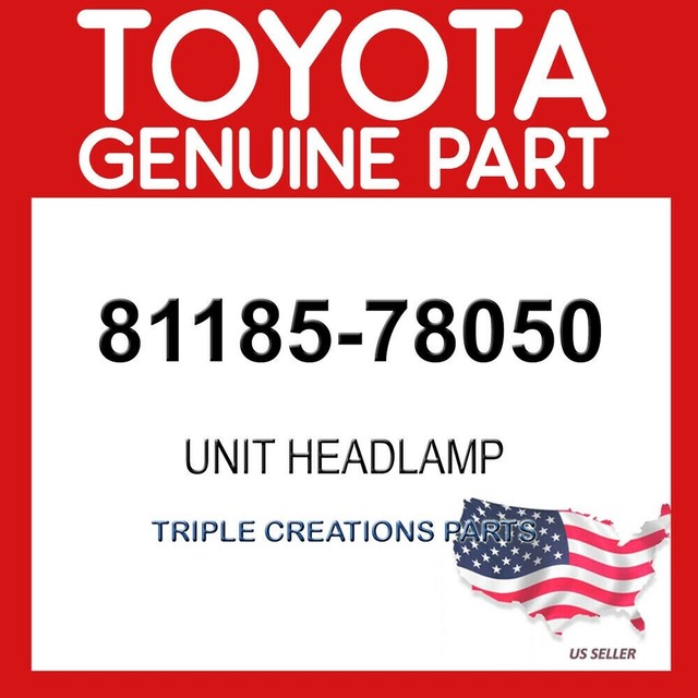 Toyota Genuine 8118578050 Unit ASSY Headlamp LH 81185-78050 for sale ...