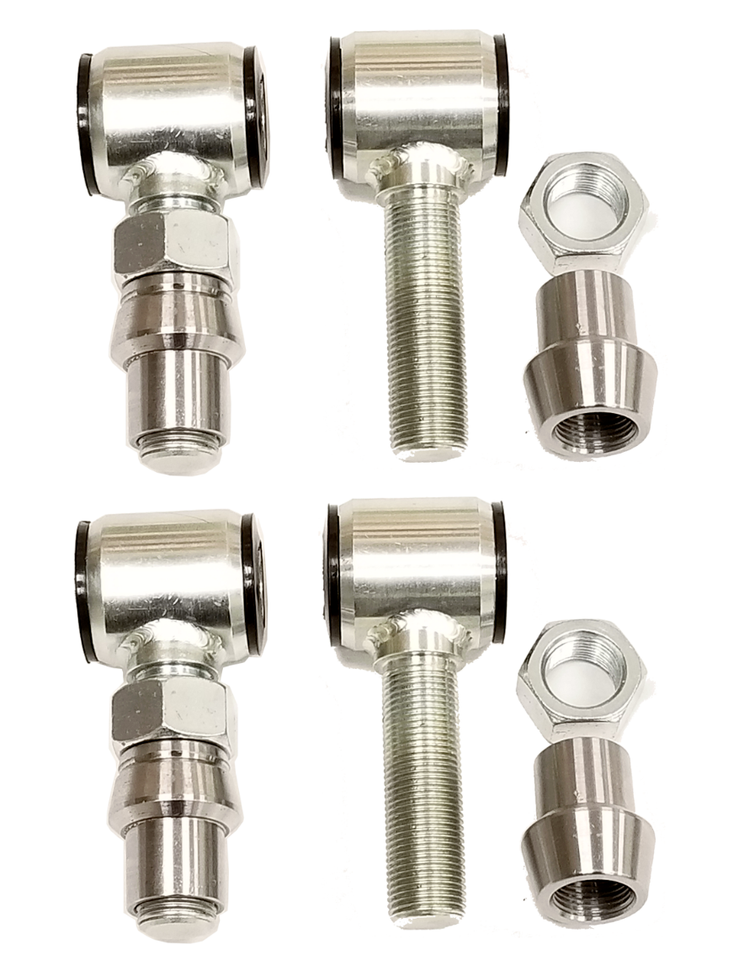 4 Pairs 4 Link Bar Rod End 2" Wide LH & RH 3/4" Thread Bushings 5/8 ...