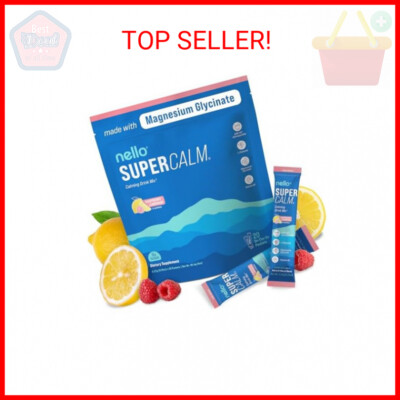 Nello Supercalm Powdered Drink Mix, Raspberry Lemonade, L Theanine, Ksm ...