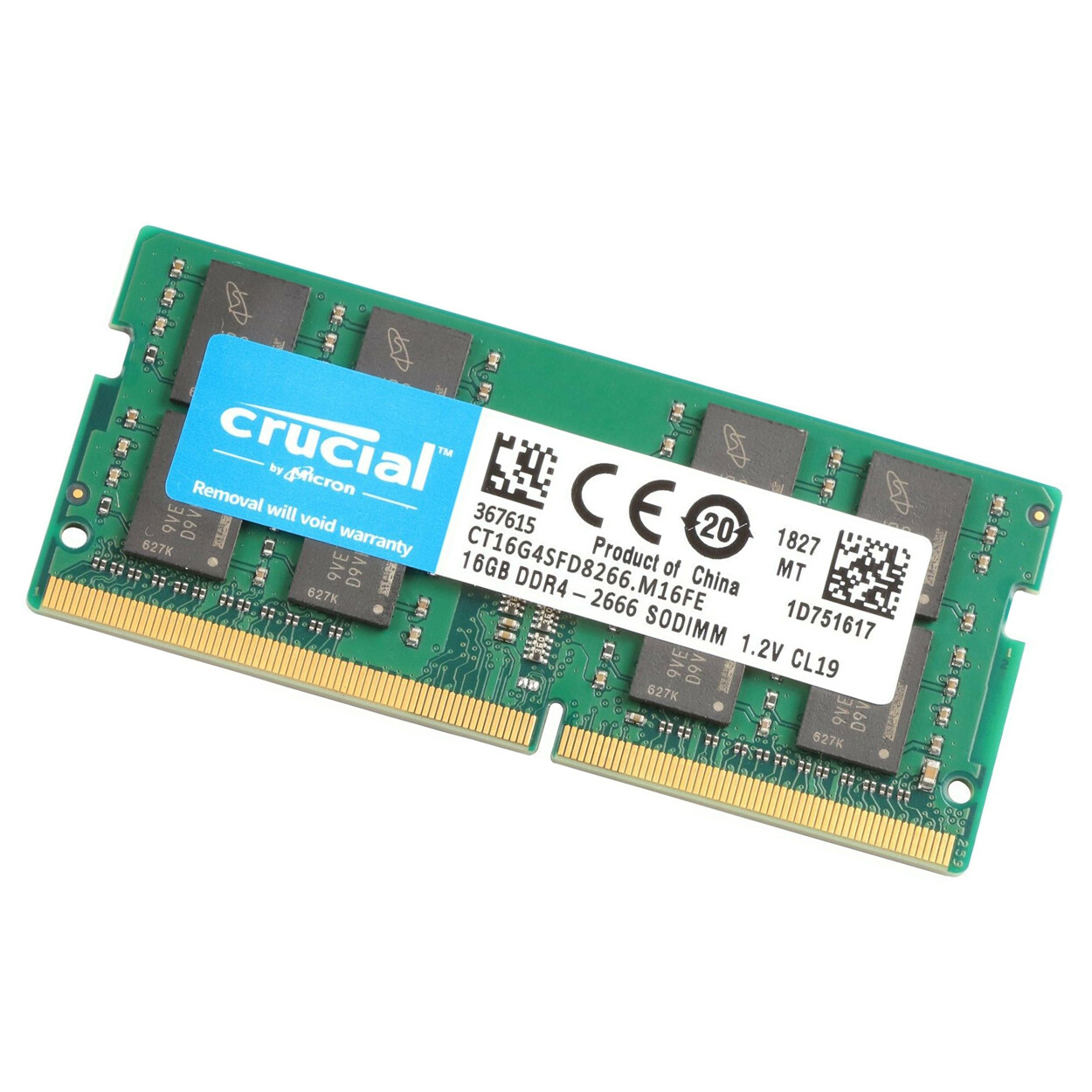 Crucial 16GB PC4-21300 (DDR4-2666) Memory (CT16G4SFD8266) for sale ...