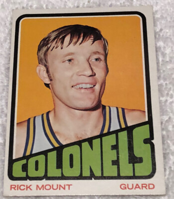 1972 Topps Basketball #237 Rick Mount Indiana Colonels Guard | eBay