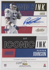 2025 Panini Absolute - Iconic Ink Pepper Johnson #II-PJN Orange /50 (AU ...