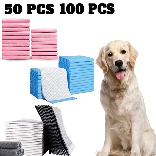 50/100pc Puppy Urine Pads Training Trainer Train Pad Toilet Pee Wee Poo ...