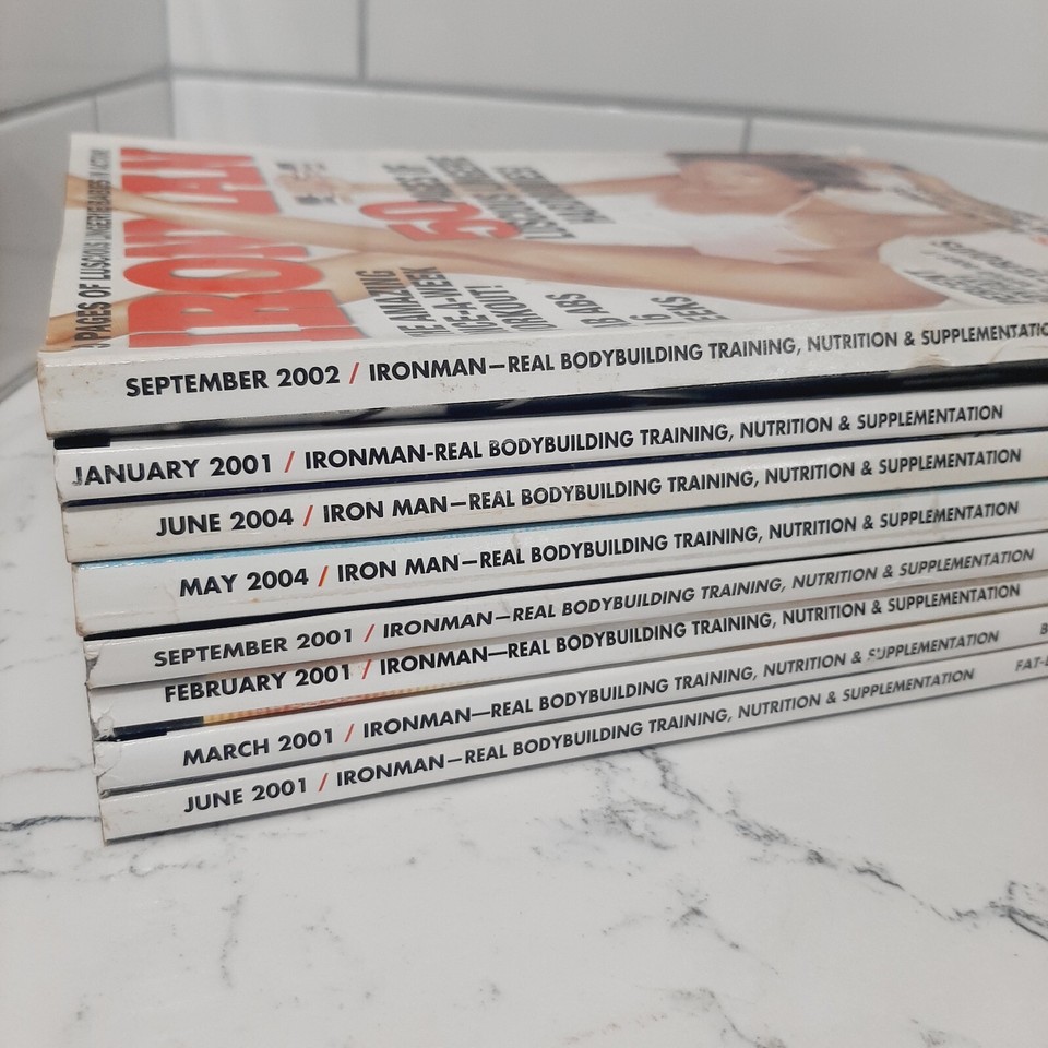 ⚡ Iron Man Magazine Vintage Bodybuilding 2001 2002 2004 Mike Mentzer ...
