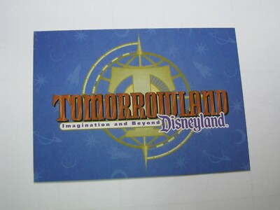 Tomorrowland imagination and Beyond rare Disneyland Disney Promo Card ...