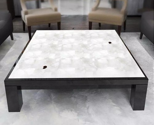 White Quartz Coffee Table Top, Quartz Table, Luxury Furniture, Quartz ...