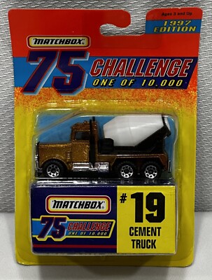 Matchbox 75 Challenge Cement Truck #19 | eBay