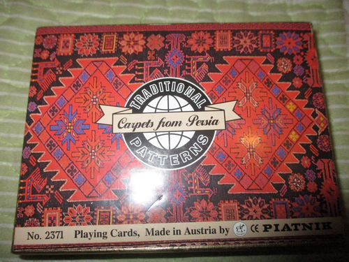 Platnik Vintage Playing Cards Double Deck Large Numbers Carpets from ...