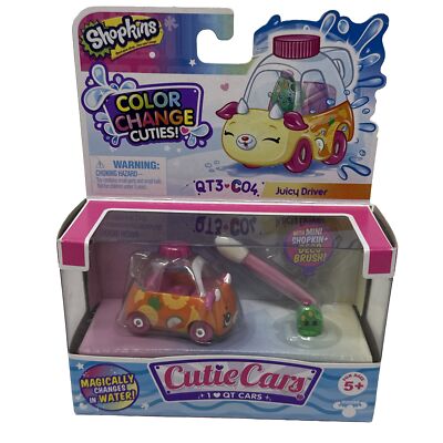 Shopkins Cutie Cars Color Change Cuties! Juicy Driver Figure Pack QT3 ...