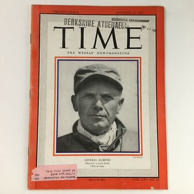 Time Magazine October 23 1950 Vol 56 #17 Senior Officer General Edward ...