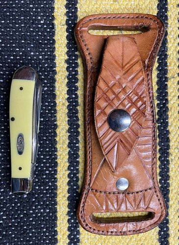 Rustic Style Sheath Belt Pocket Holster Case Knife Two Blade Mini ...