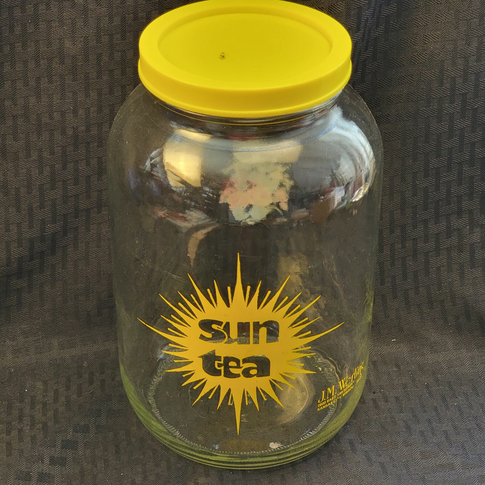 Vintage Rare Sun Tea Container Glass JM Werling Kansas City Missouri | eBay