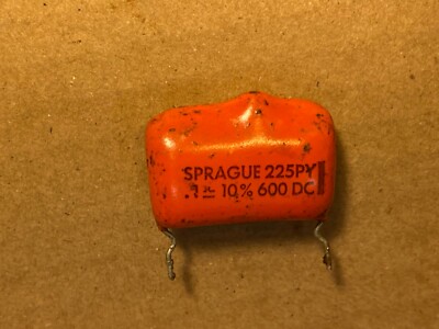 Vintage Sprague Orange Drop .1 uf 600v 225PY Guitar Amp Capacitor | eBay