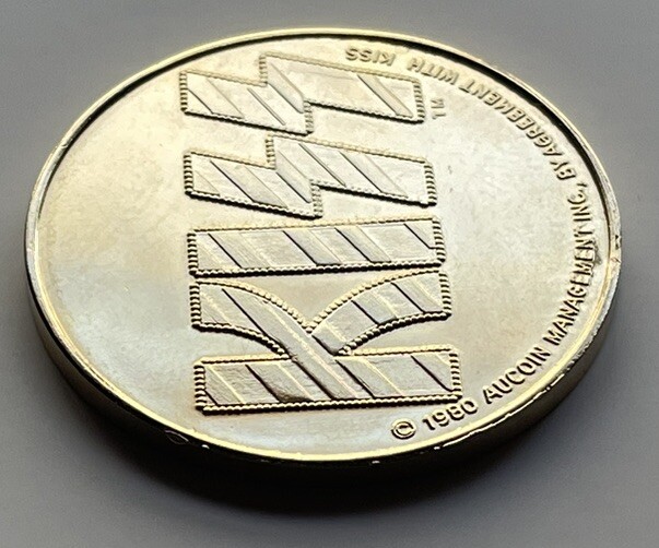 Vintage 1980 KISS Coin from Australia Unmasked Tour - Eric Carr Ace ...