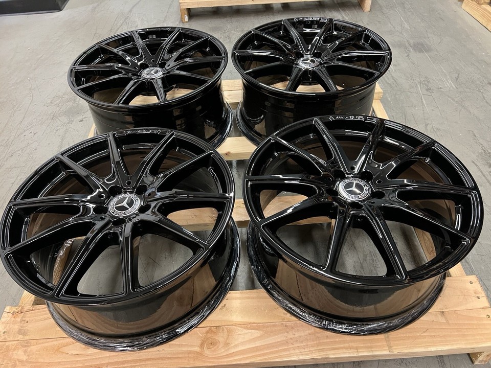 20” Mercedes S Class S550 S560 Black Factory OEM Stock Wheels Rims S63 ...