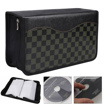 128 Disc CD DVD Case Storage Bag Organizer Holder Wallet Album Media ...