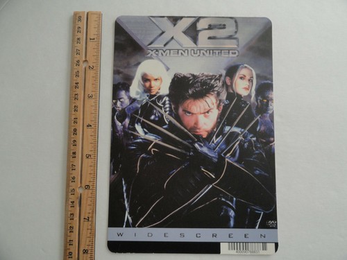 X2 X-MEN UNITED - BLOCKBUSTER VIDEO BACKER CARD 5.5"X8" - NO MOVIE | eBay