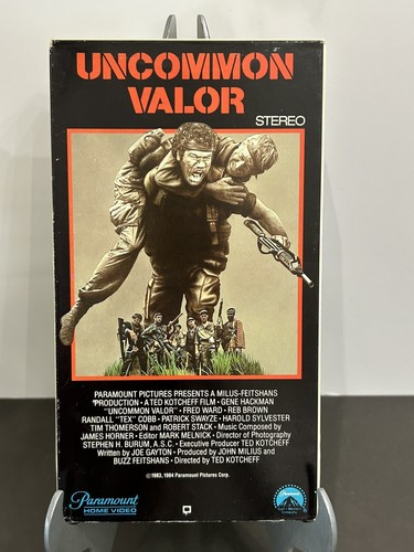 Uncommon Valor (VHS, 1983 Release) Early Paramount Home Video Logo No ...