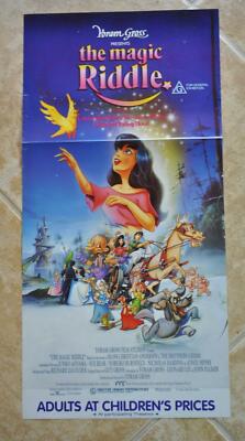 The Magic Riddle 1991 Animated Movie Daybill Poster Australia Fairytale ...
