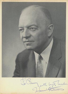Vintage Harold E. Stassen Signed Photo | eBay