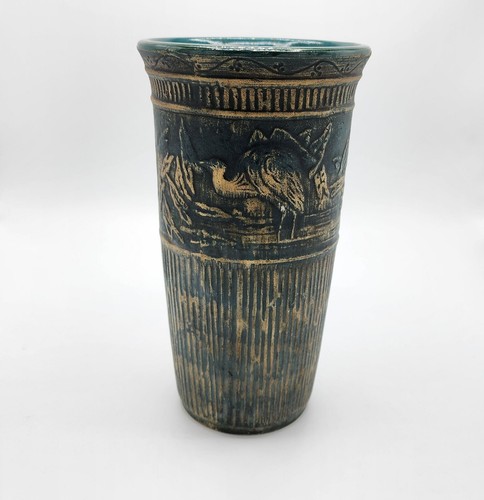 Antique Heron Vase, Red Wing Union Stoneware Company, Red Wing MN ...