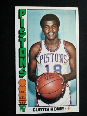 1976-77 Topps Basketball Card # 118 Curtis Rowe - Detroit Pistons | eBay