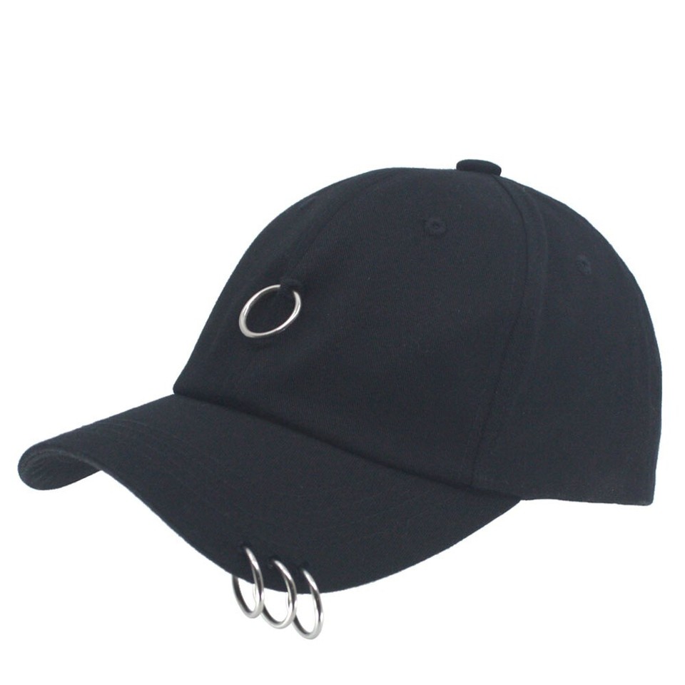 NWT Plain Pierced Rings Long Strap Adjustable Strapback Baseball Cap | eBay