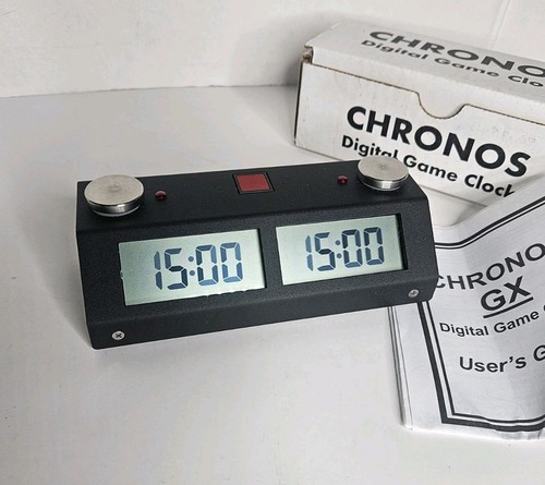 Chronos GX Digital Game Chess Clock TOUCH - Black, Excellent Condition. | eBay