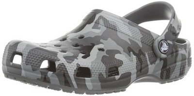 Crocs 206454-0IE-M3W5 Classic Printed Camo Clog SGy/MLTI Slate Grey ...