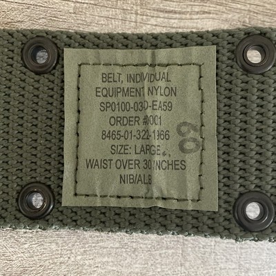 Vintage US Military Army Individual Equipment Nylon Belt LC-2 Size ...